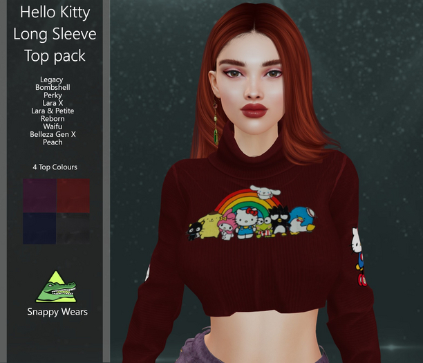 Second Life Marketplace - Snappy // Hello Kitty long Top